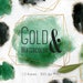 Gold and Watercolor Frames Gold Frames Clipart Polygonal - Etsy