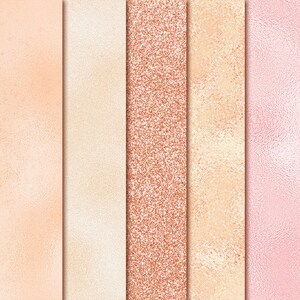 Mint Green Texture Set, Mint Digital Paper, Peach Pink Digital Paper ...