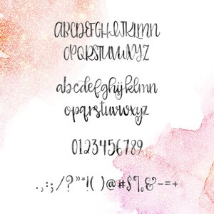 Watercolor Font, Black Watercolor Alphabet Clipart, Watercolor Letters ...