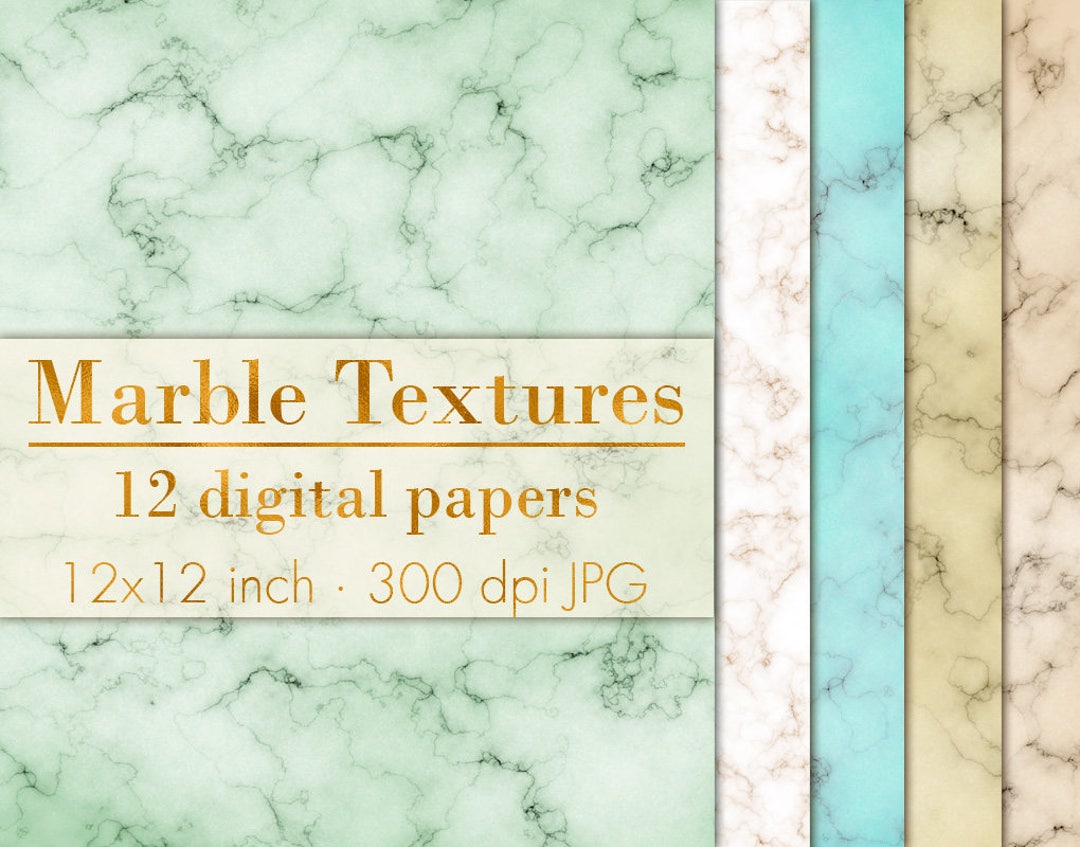 Marble Digital Paper Pack, Marble Wallpaper, Marble Textures, Marble ...