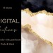 Gold and Watercolor Digital Papers, Watercolor Paper Pack, Gold and ...