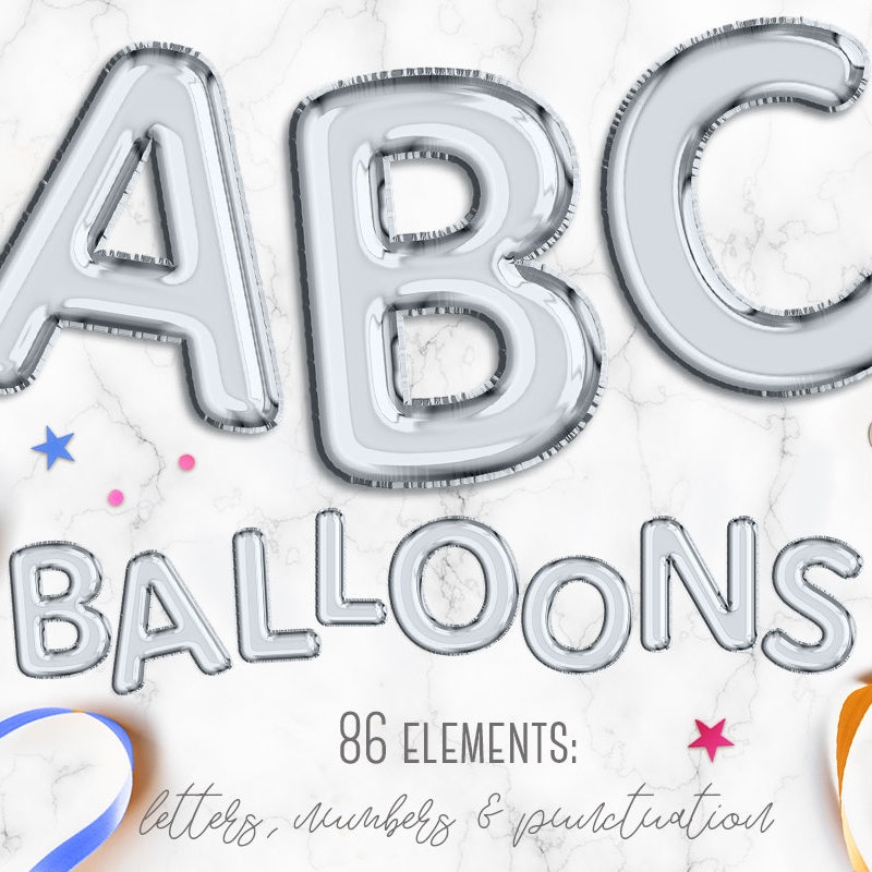 Alphabet Balloons - Etsy