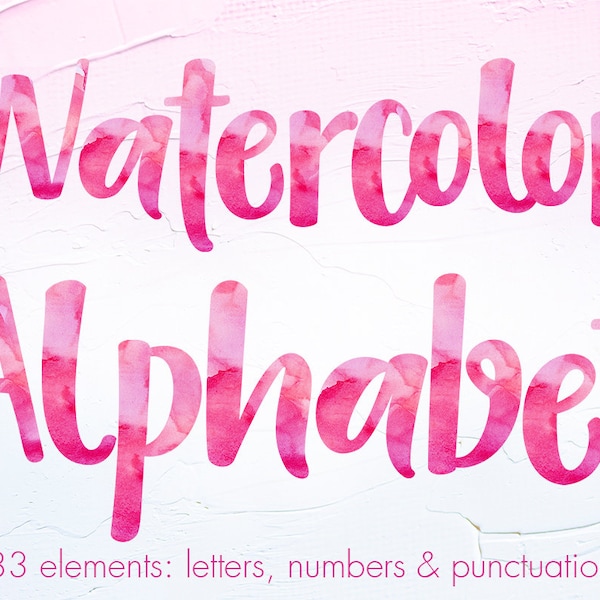 Wedding Alphabet Watercolor - Etsy