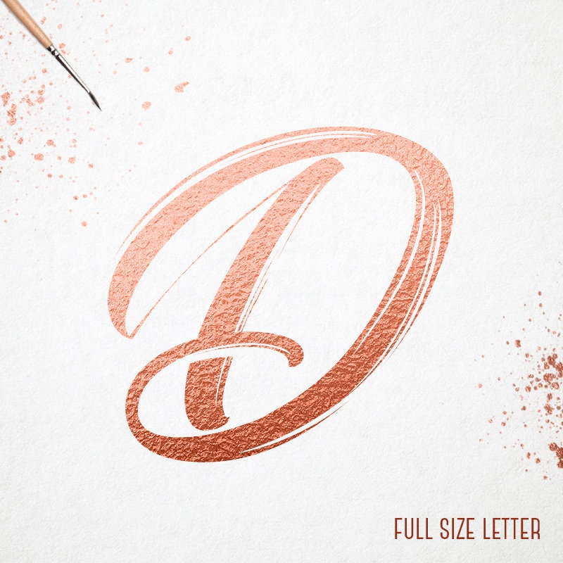 Rose Gold Alphabet Rose Gold Foil Alphabet Rose Gold Font - Etsy