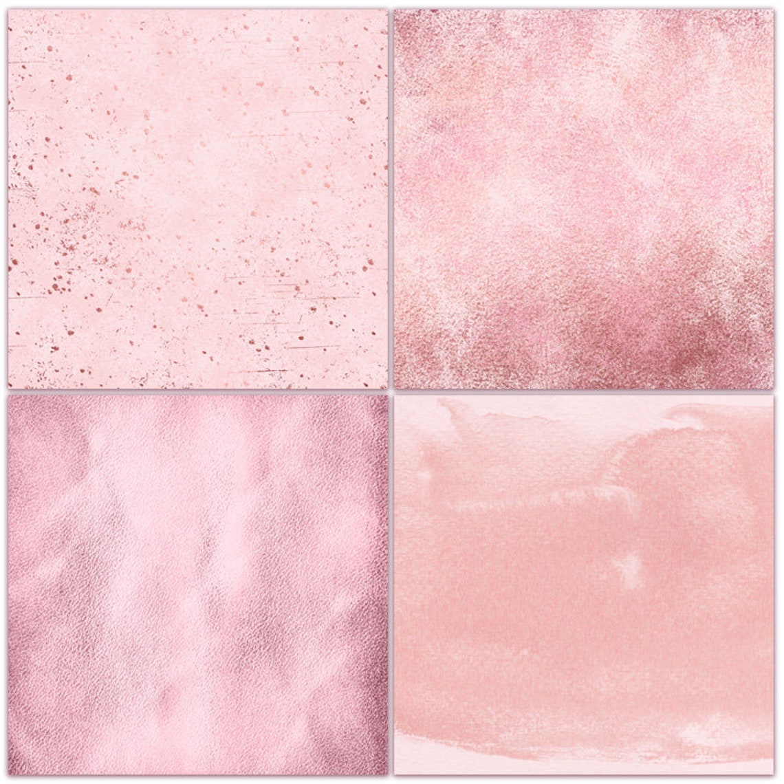Blush Digital Papers Pink Digital Paper Pack Blush Textures | Etsy