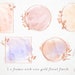 Rose Gold and Watercolor Frame Overlays Rose Gold Foil - Etsy