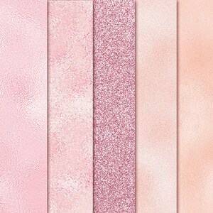 Blush and Gold Texture Set, Blush Digital Paper, Gold Digital Paper ...