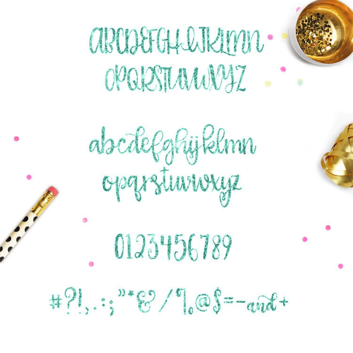 Mint Alphabet Clipart, Mint Font Clipart, Mint Green Foil Alphabet ...