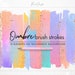 Rainbow Brush Strokes Clipart, Rainbow Watercolor Brush Strokes Clip ...