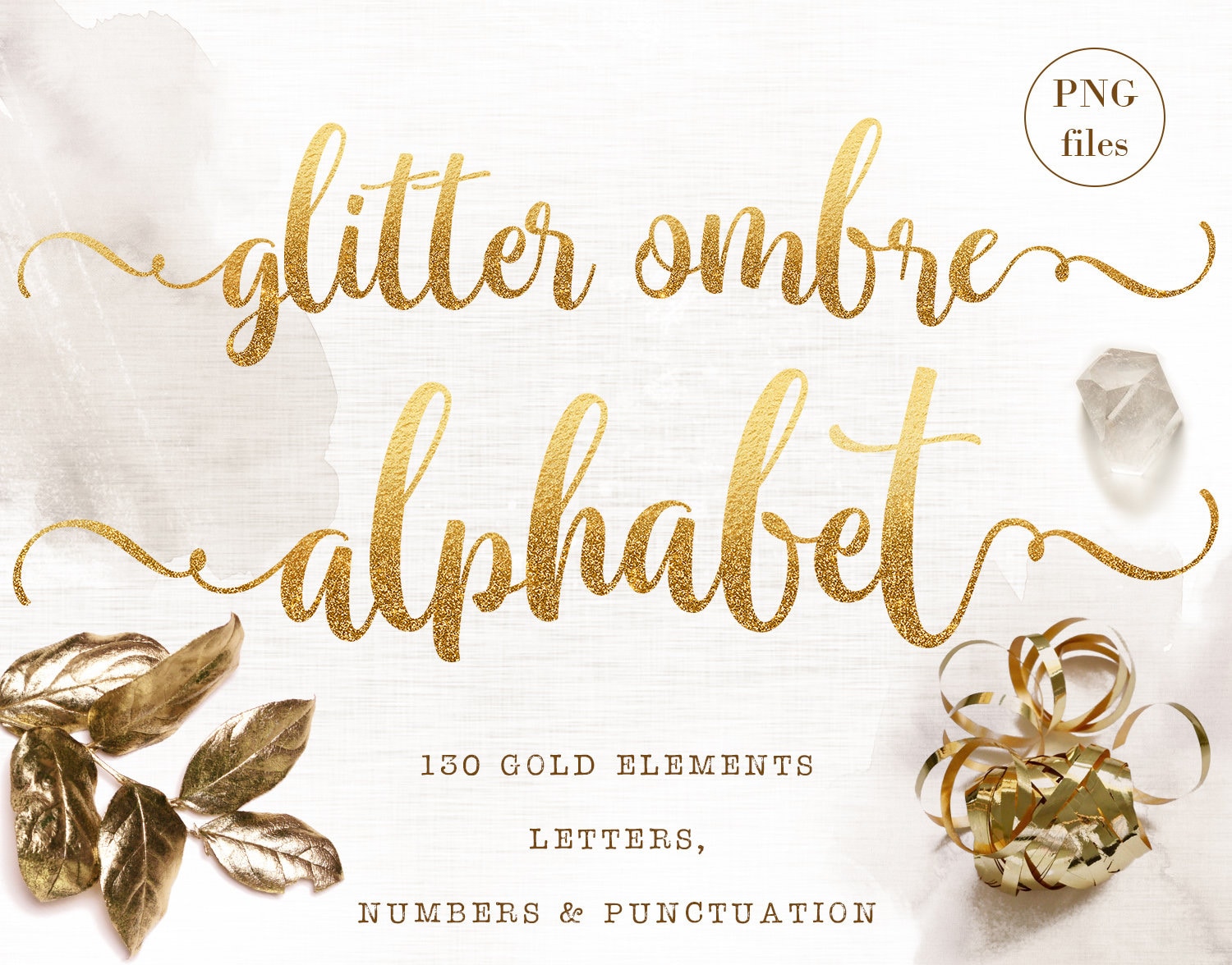 Gold Letters Clipart Gold Glitter Ombre Alphabet Clipart | Etsy