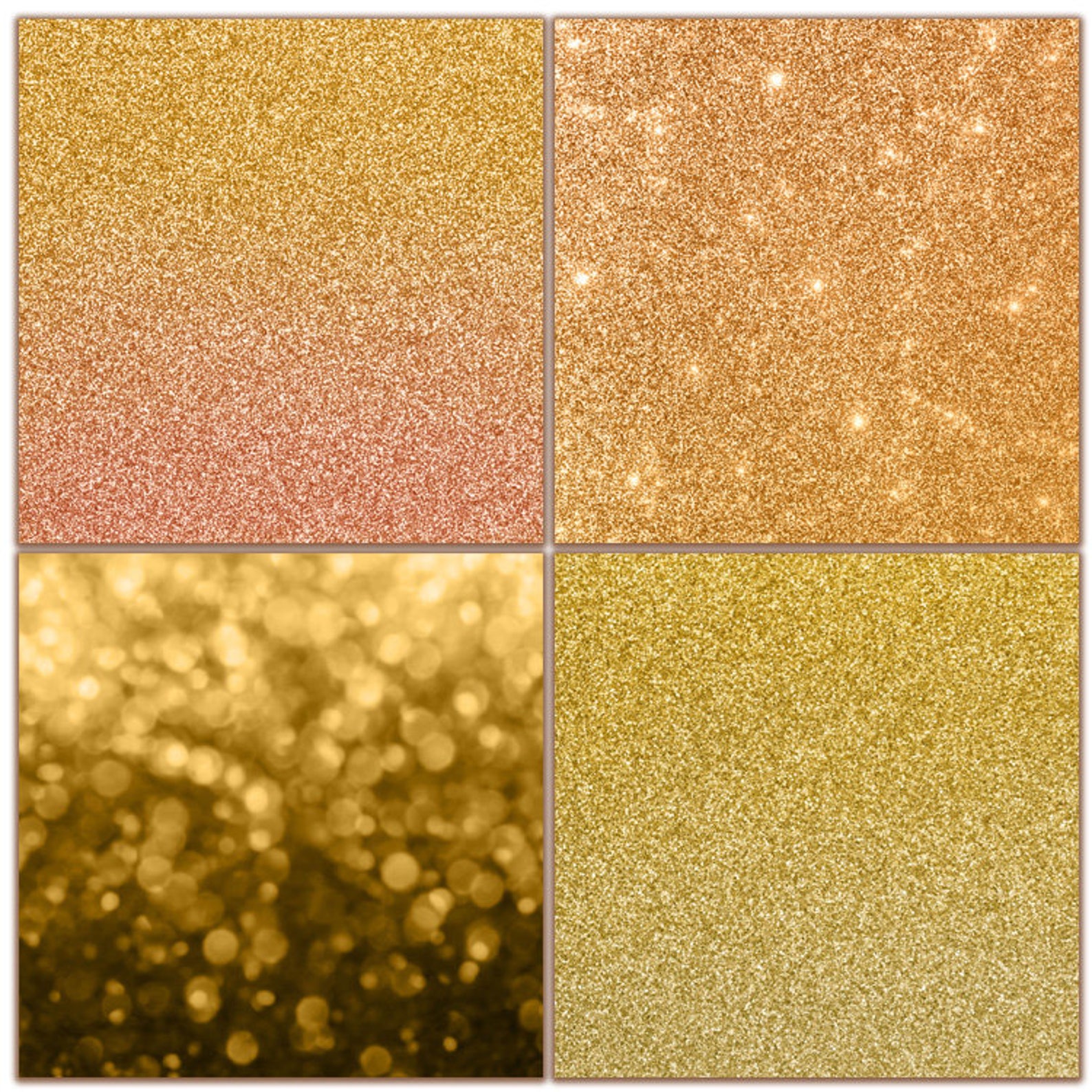 Buy 3 Pay for 2 Gold Glitter Digital Paper Gold Bokeh Paper - Etsy