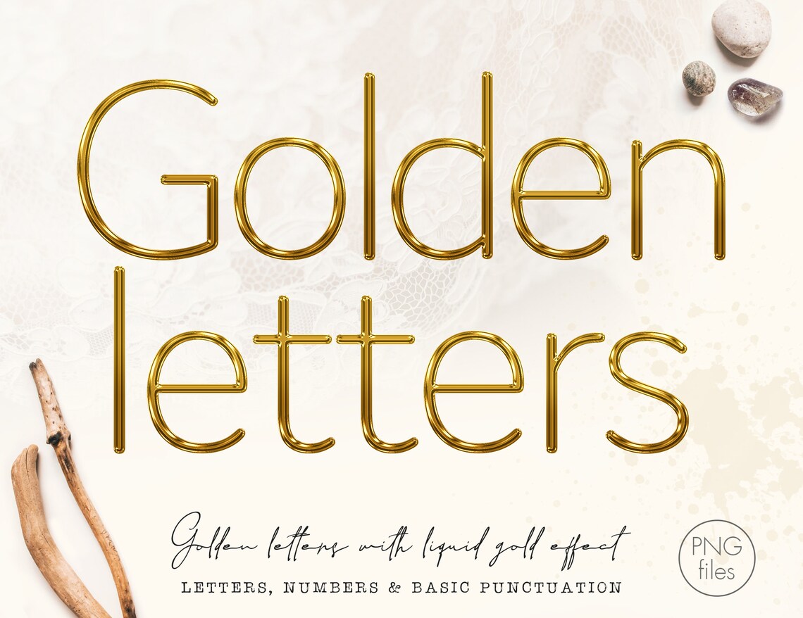 Liquid Gold Letters Clipart Gold Alphabet Gold Font Clip - Etsy