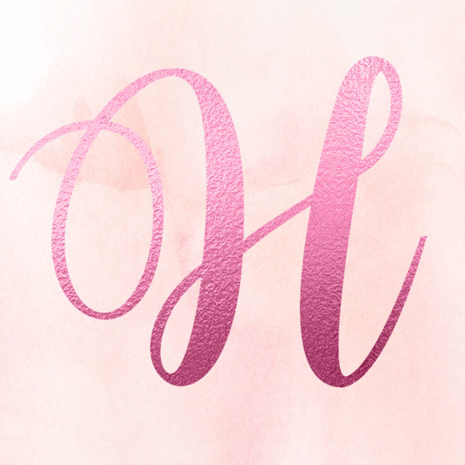 Pink Metallic Alphabet Clipart Pink Font Clipart Pink Foil - Etsy