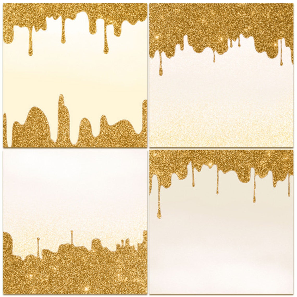 Buy 3 Pay for 2 Gold Glitter Digital Paper Gold Topping | Etsy