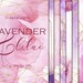 Lavender and Lilac Watercolor Digital Papers, 5x7 Invitation Cover ...