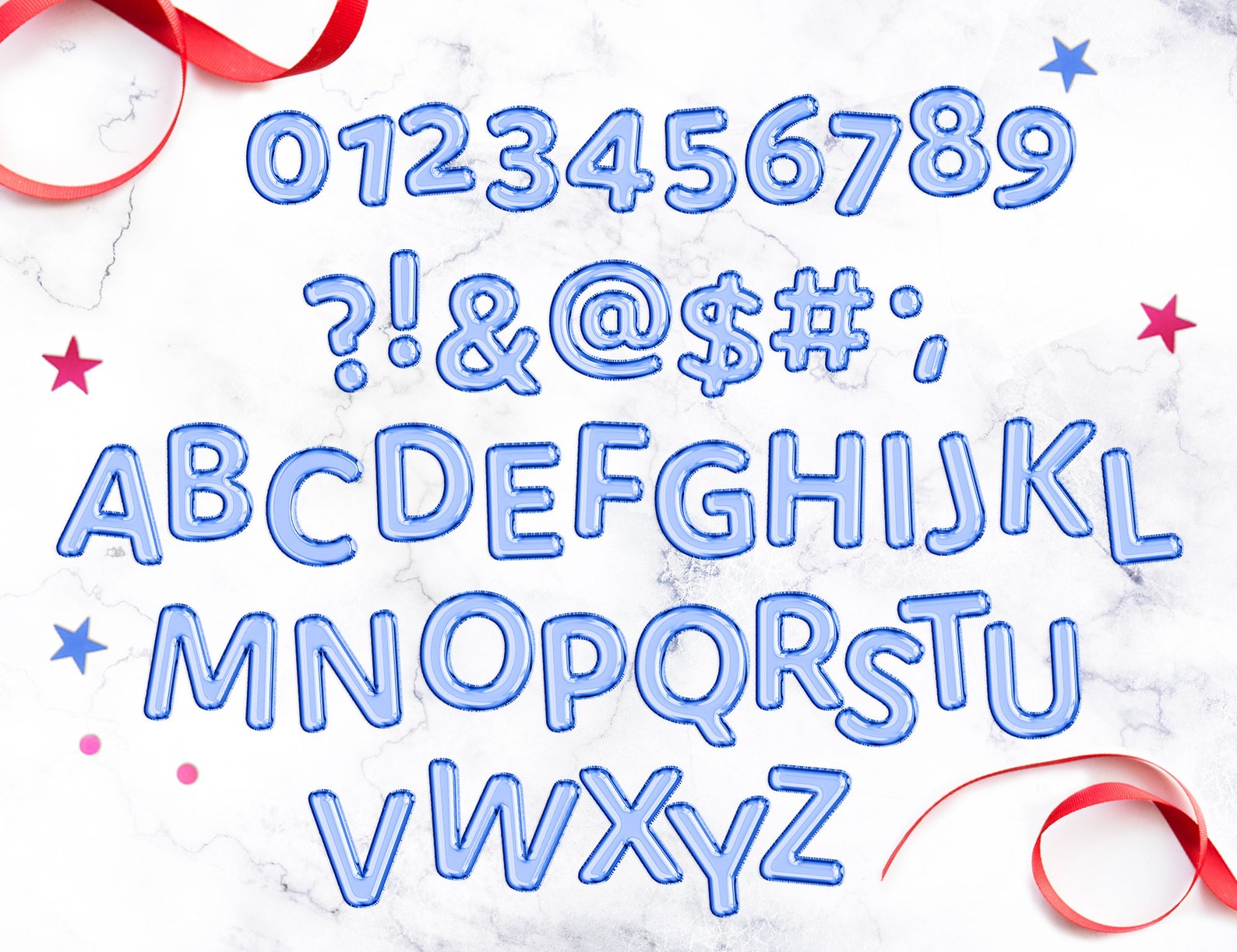 Royal Blue Balloon Letters Clipart Balloon Alphabet Clip Art - Etsy