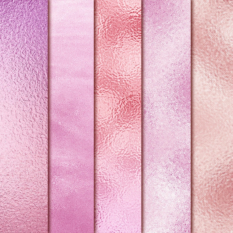 Rose Gold Textures, Pink Digital Paper Clipart, Rose Gold Digital Paper ...