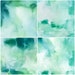 Turquoise Watercolor Digital Paper, Watercolor Paint, Watercolor ...