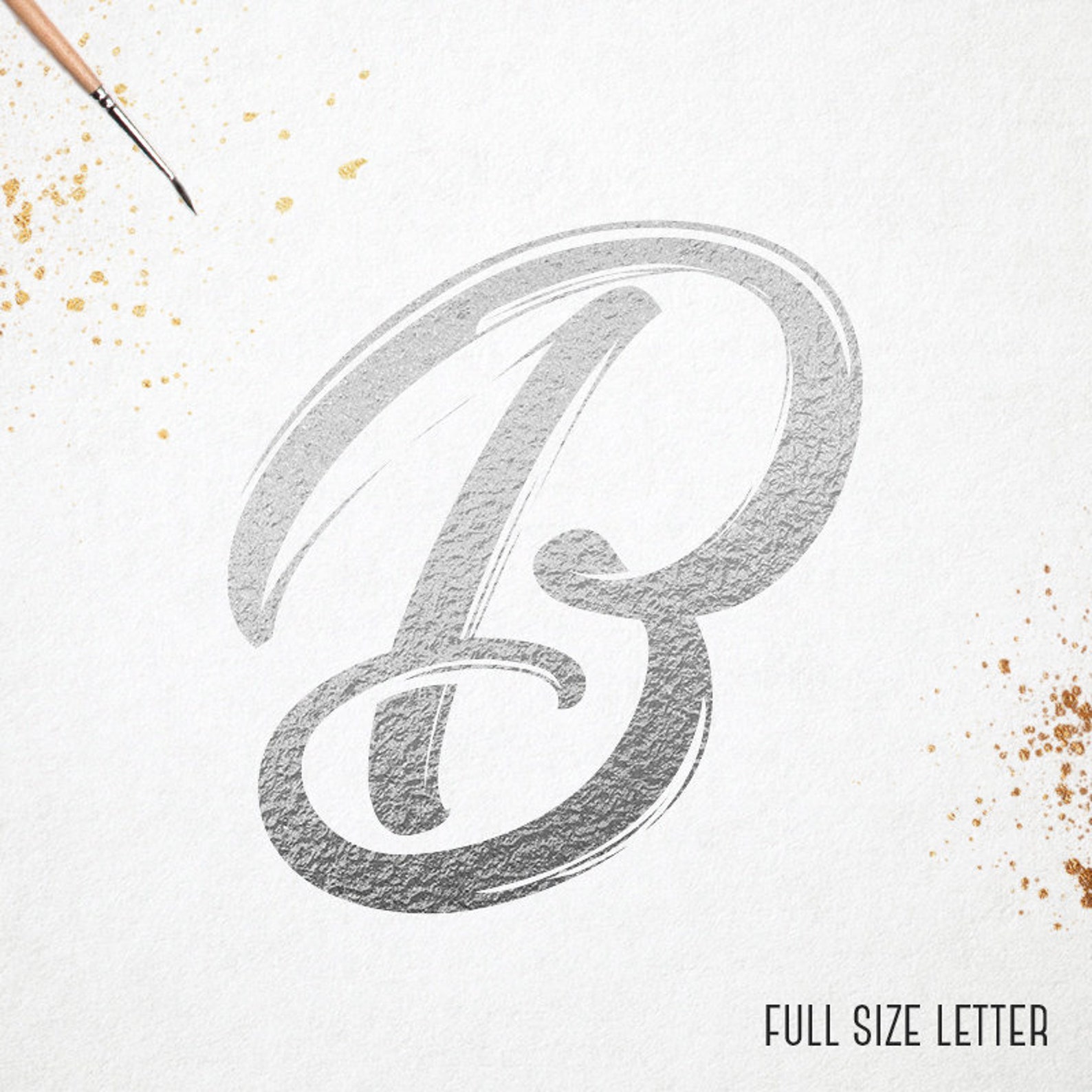 Silver Alphabet Clipart Silver Foil Alphabet Silver Font - Etsy