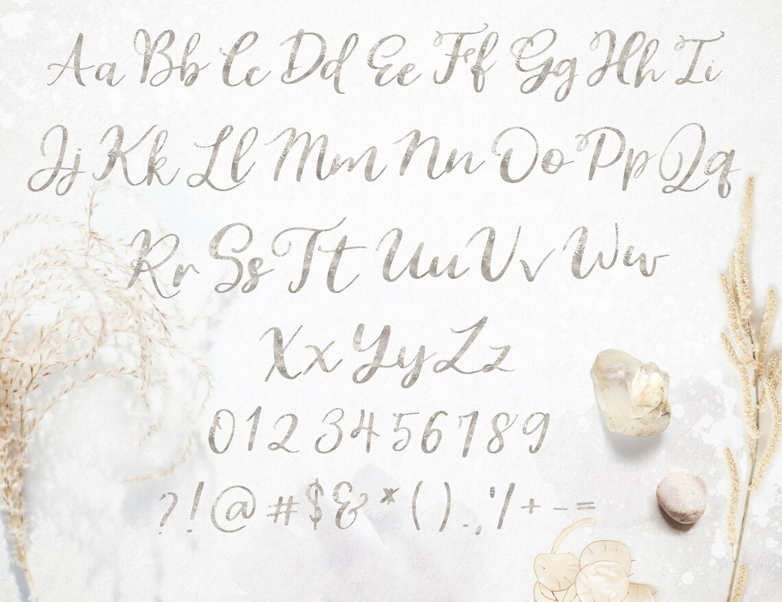 Silver Alphabet Clipart Silver Letter Overlays Silver Foil - Etsy