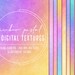 Pastel Rainbow Digital Paper Pack, Rainbow Ombre Paper Clipart, Pastel ...