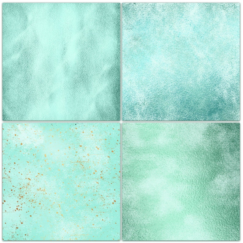 Mint Green Abstract Papers, Mint Digital Paper Pack, Mint Textures ...