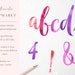Watercolor Lower Case Letters in 4 Styles, Watercolor Alphabet ...