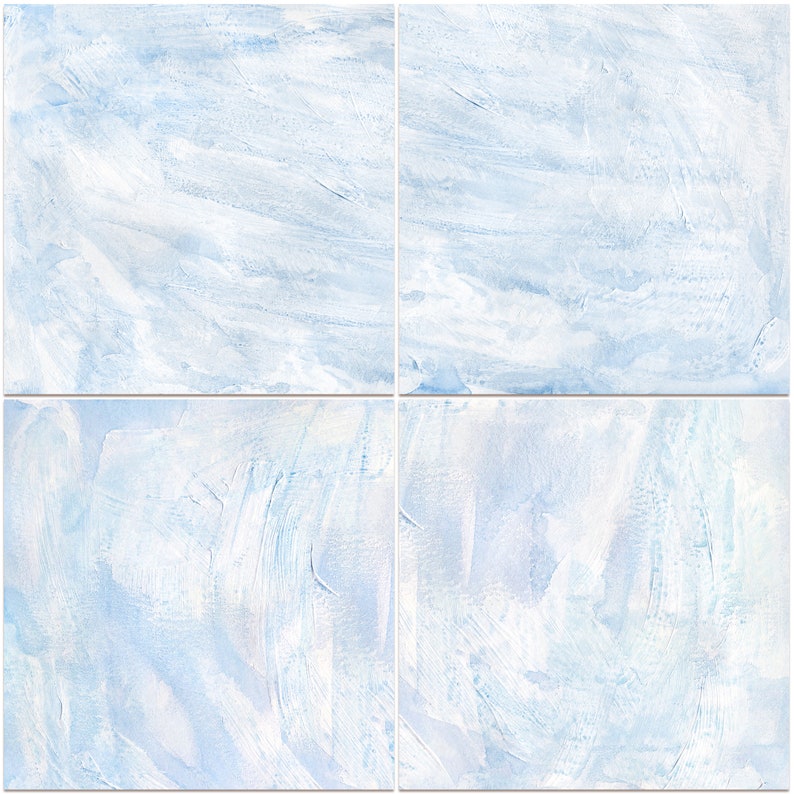 Pale Blue Backgrounds Blue Digital Paper Paper Pack Paint - Etsy