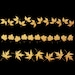Gold Leaf Overlays, Gold Leaves Clipart, Autumn Leaves Clip Art, Fall ...