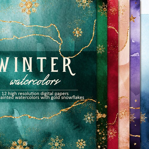 Christmas Seamless Digital Paper Winter Clipart Christmas | Etsy