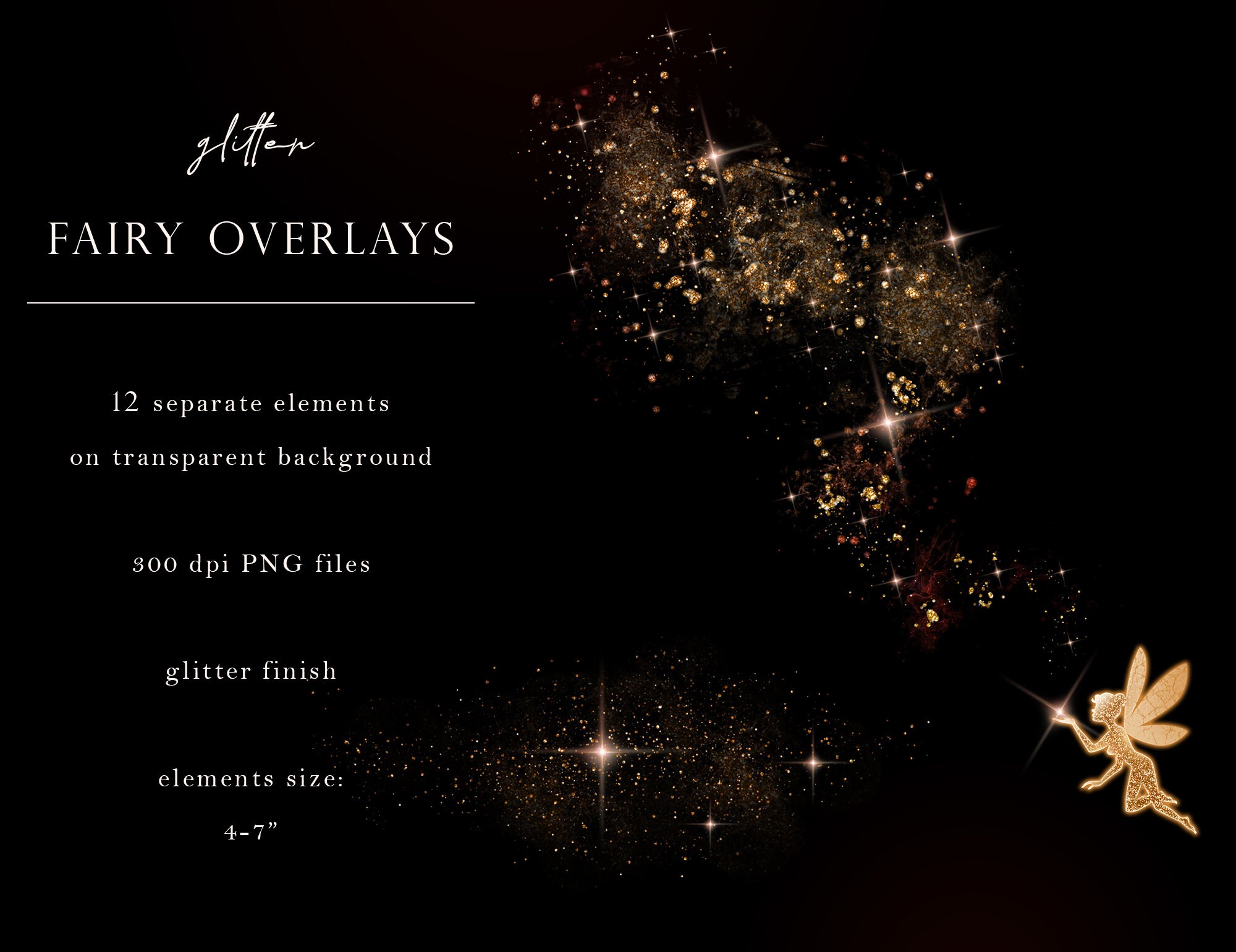 Gold Pixie Dust Background