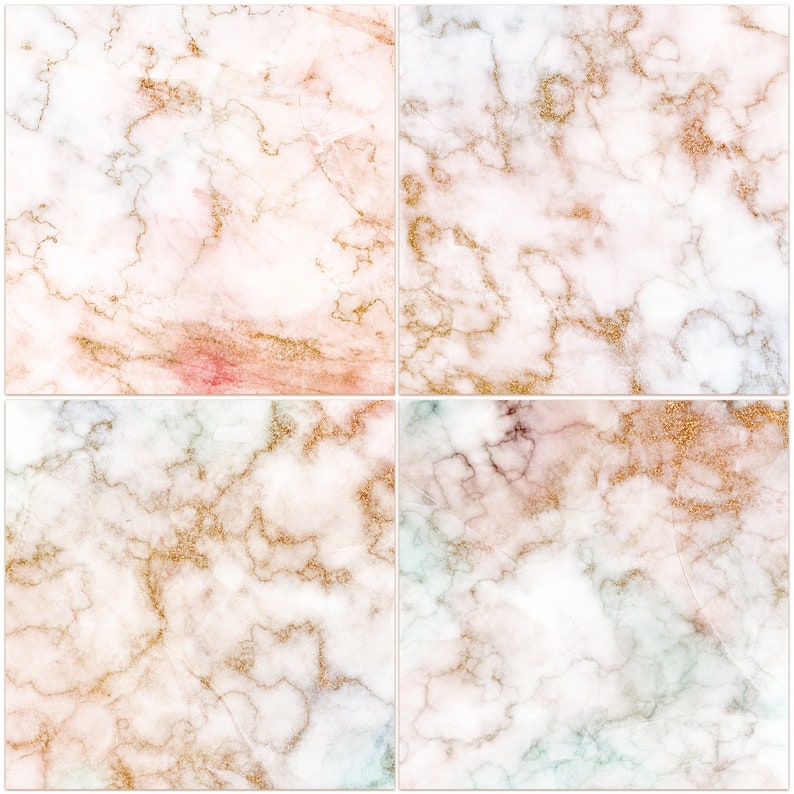 Marble digital paper pack Marble with gold glitter Marble | Etsy