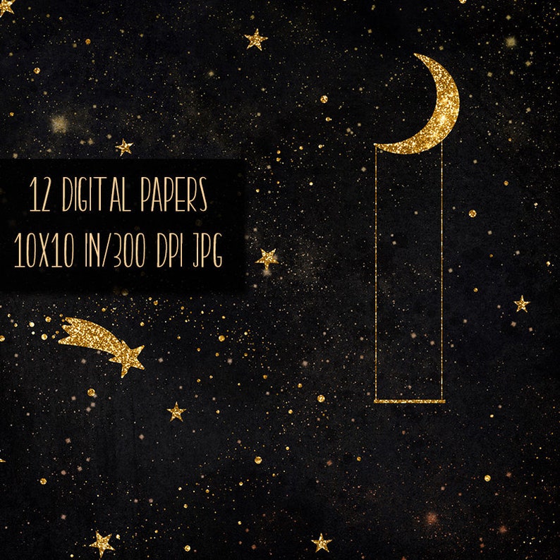 Night Sky Digital Paper Clipart Stardust Paper Night Sky - Etsy Canada
