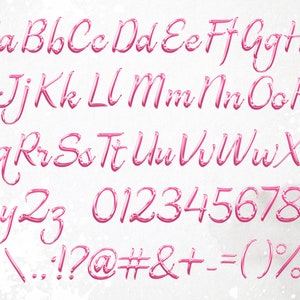 Liquid Pink Alphabet Clipart, Barbie Font Clipart, Metallic Letters ...