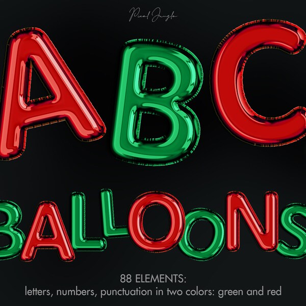 Alphabet Balloons - Etsy