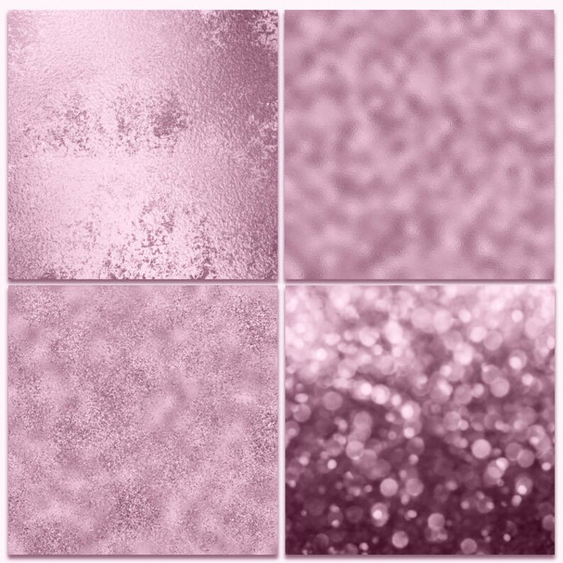 Pink Metallic Paper Pack Pink Glitter Paper Pink Patterns | Etsy