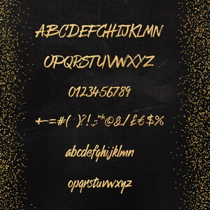 Gold Alphabet Clip Art, Gold Foil Alphabet, Gold Letters, Gold Numbers ...
