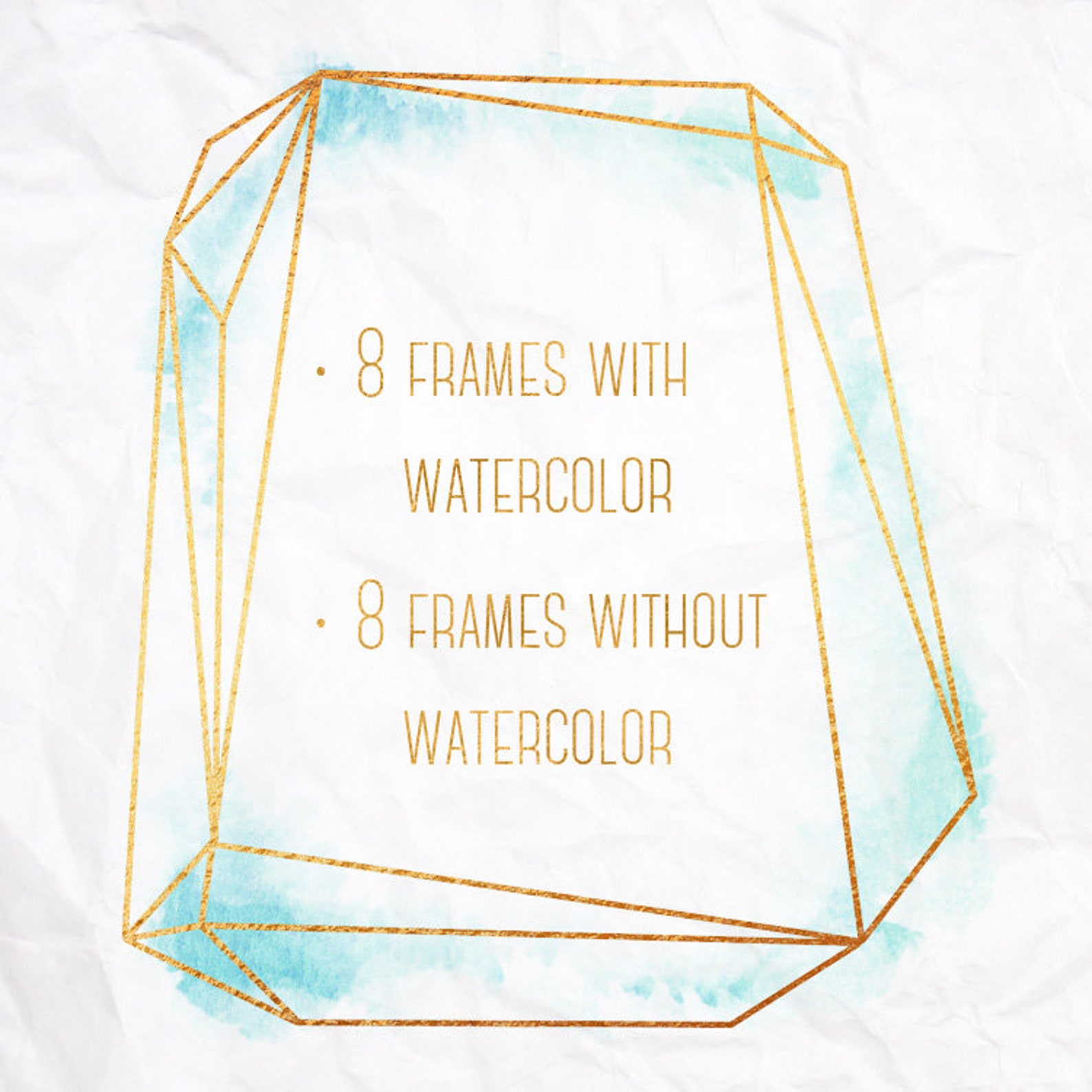 Gold and Teal Watercolor Frames, Teal Watercolor, Gold Watercolour ...