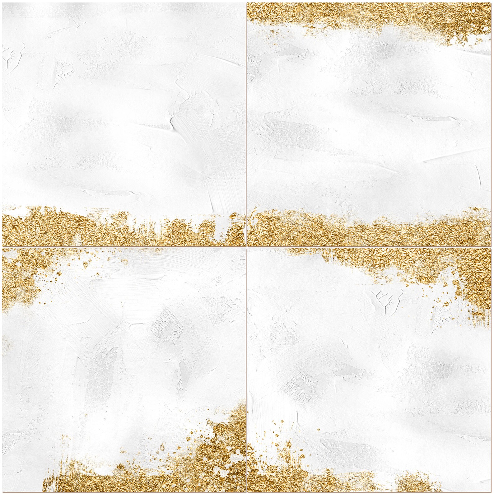 Gold & Silver Paint Textures: White Digital Paper Pack (JPG) - Etsy
