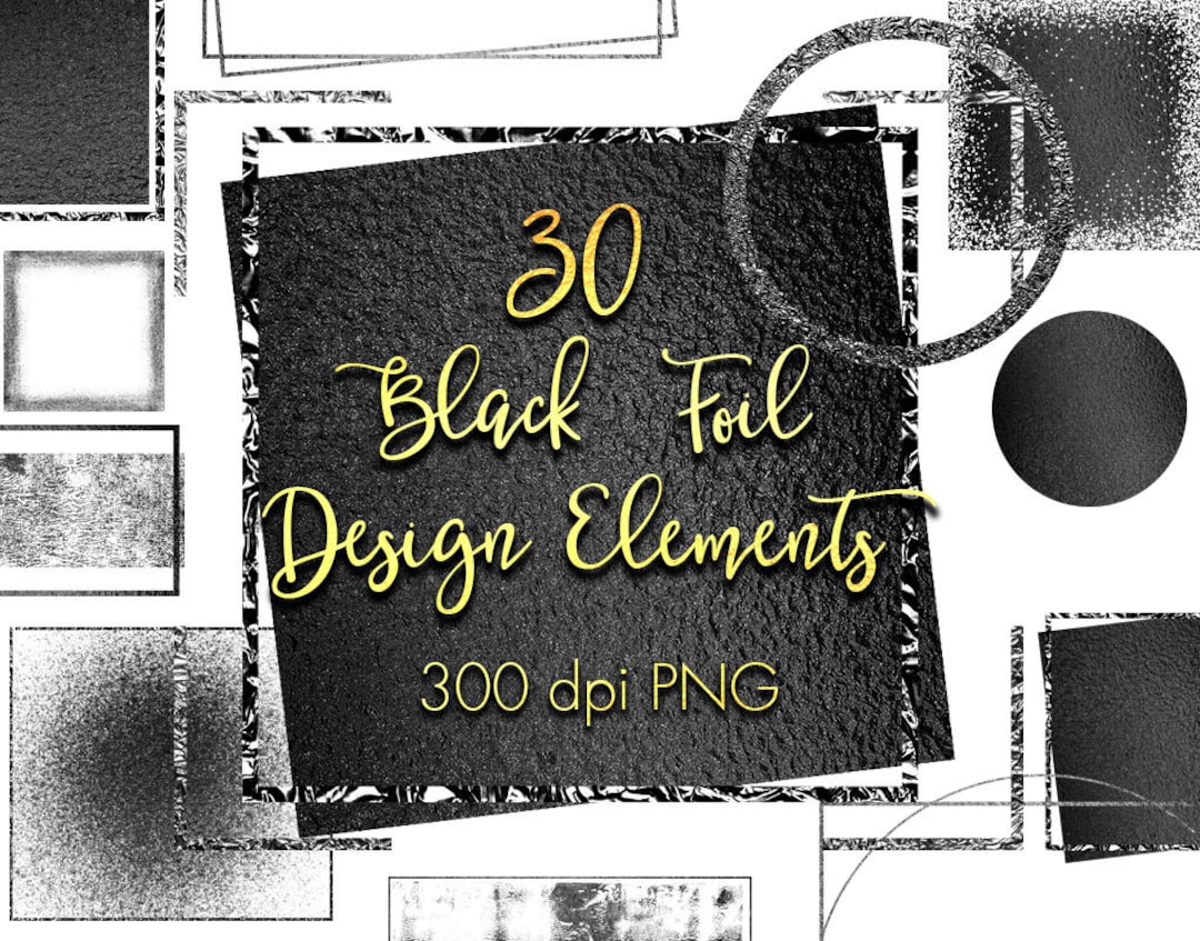 Black Design Elements Clipart, Black Brush Strokes, Black Circles ...
