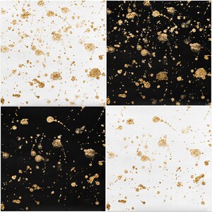 Golden Ink Digital Paper, Ink Background, Ink Wallpaper, Ink Paper Pack ...