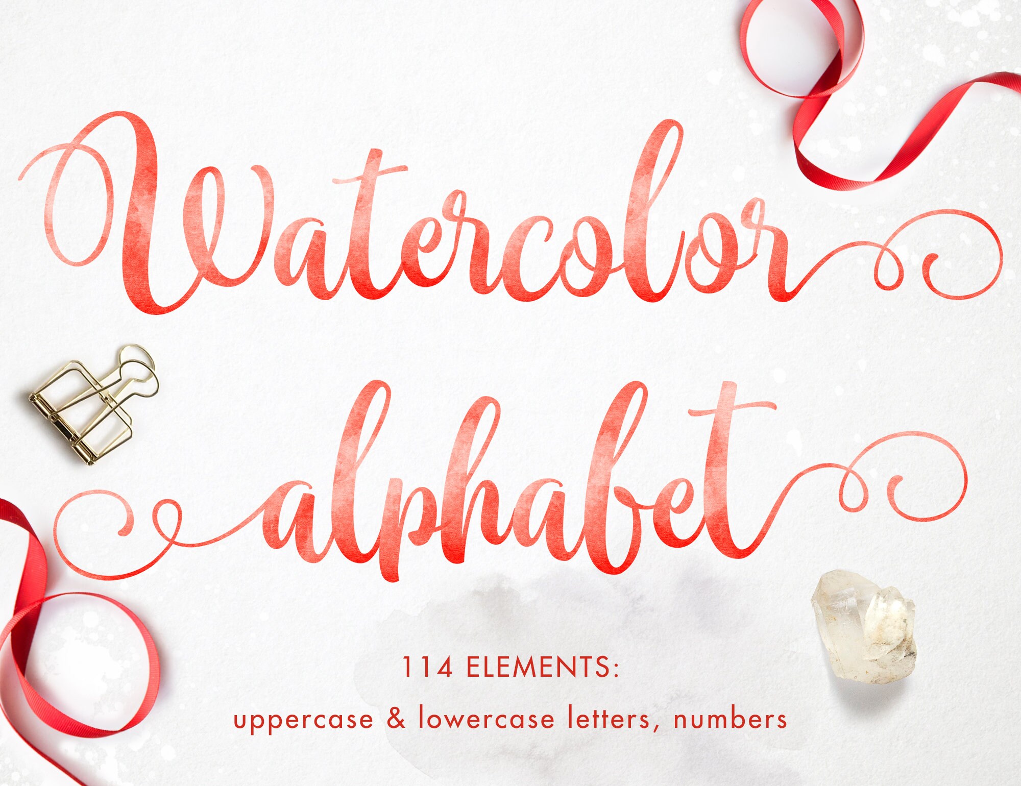 Buy 3 Pay for 2 Red Watercolor Alphabet Clipart Watercolor - Etsy