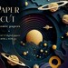 Cosmic Paper Cut Backgrounds: Galactic Digital Paper Set (JPG) - Etsy