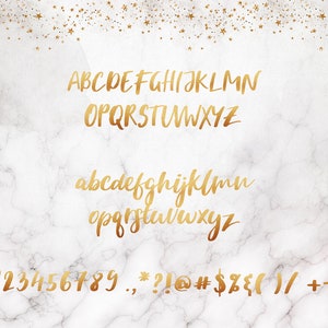 Gold Font Clipart, Gold Alphabet Clipart, Gold Foil Alphabet, Gold ...