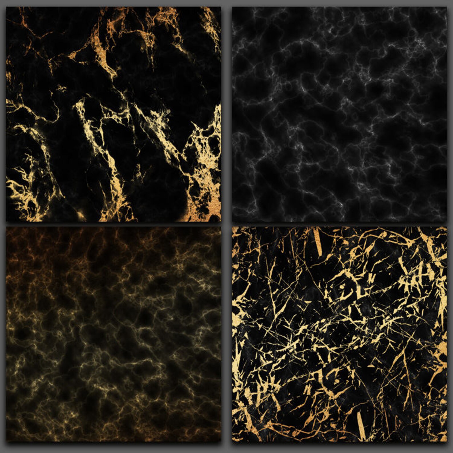 Black Gold Marble Digital Paper Black Marble Paper Marble | Etsy