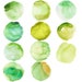 Green Watercolor Circles Clipart, Spring Watercolor Design Elements ...