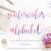 Buy 3 Pay for 2, Mint Watercolor Alphabet Clipart, Green Watercolor ...