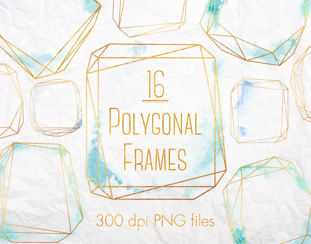 Gold and Teal Watercolor Frames, Teal Watercolor, Gold Watercolour ...