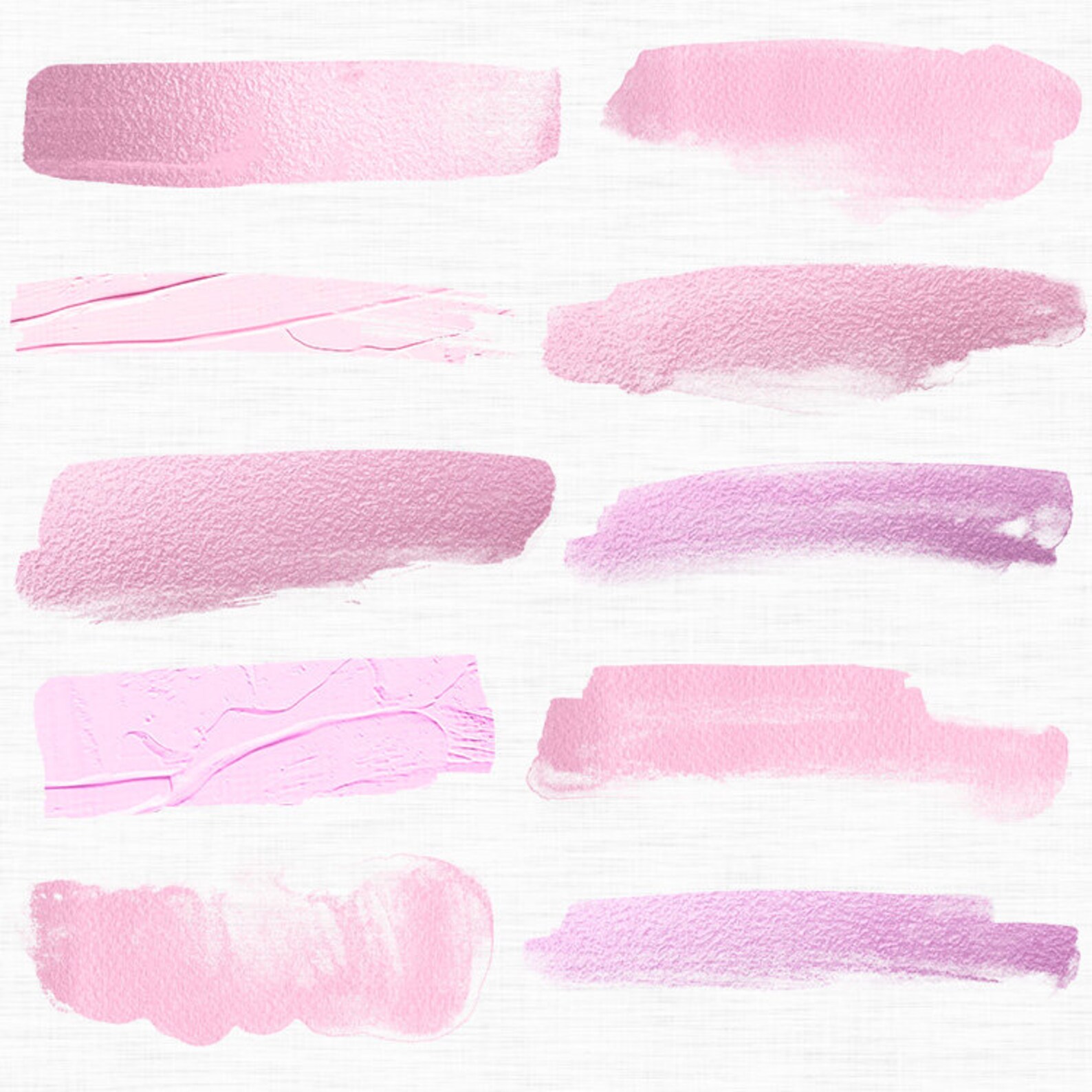Buy 3 Pay for 2, Pink Brush Strokes Clipart, Watercolor Design Elements ...