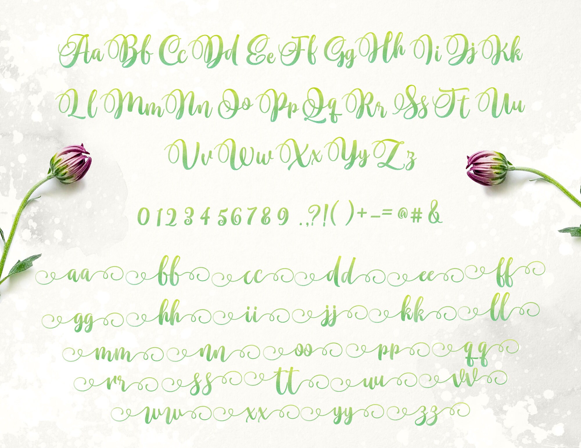 Watercolor Letters Clipart Green Watercolor Alphabet Spring - Etsy Canada